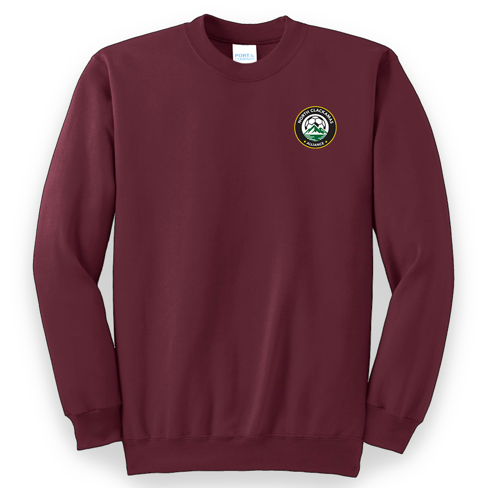 Gen Crewneck Maroon - Small Logo [Unisex] – Tursi Soccer Store