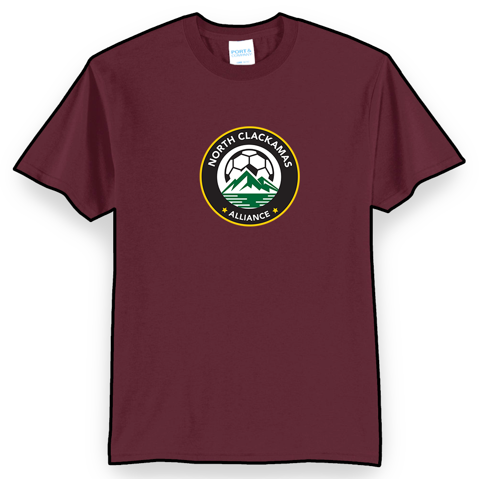 Gen T-Shirt Maroon - Large Logo [Unisex] – Tursi Soccer Store